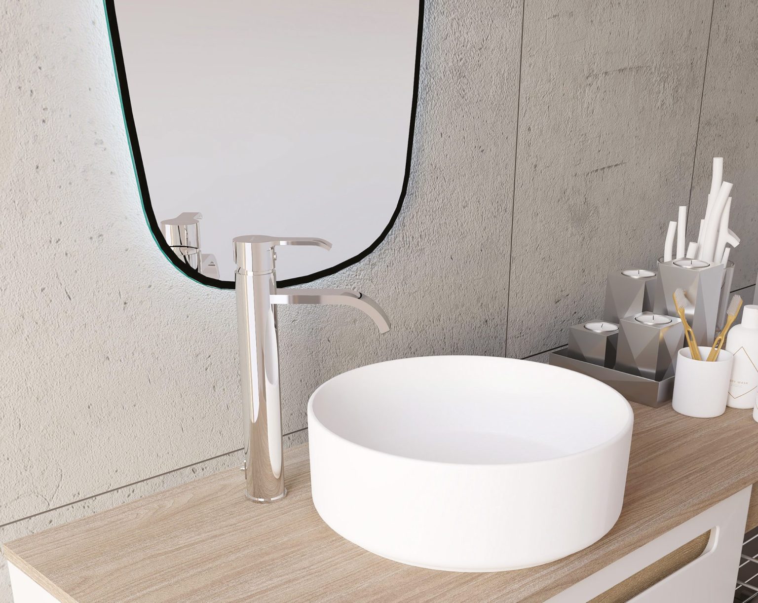 Collection Striato | CEDAM - Meuble de salle de bain, décor strié