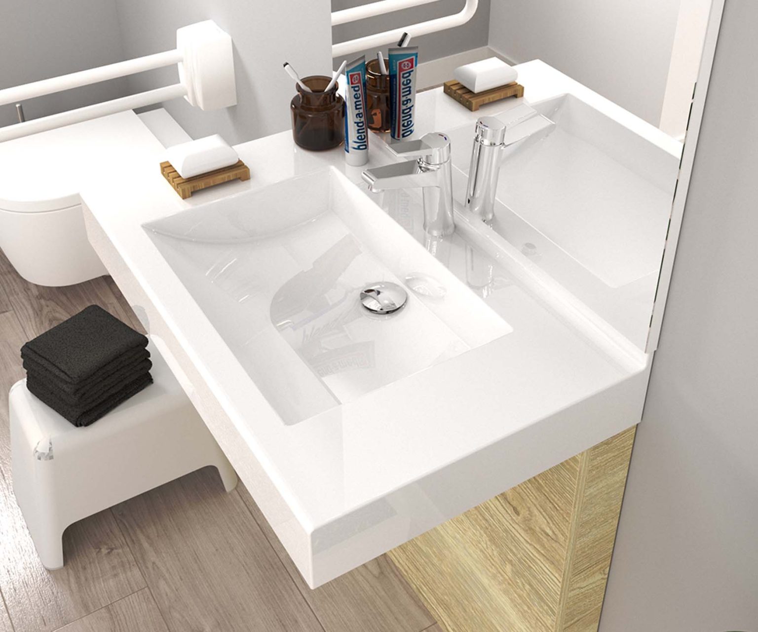 Collection PMR Confort, CEDAM Meuble de salle de bain